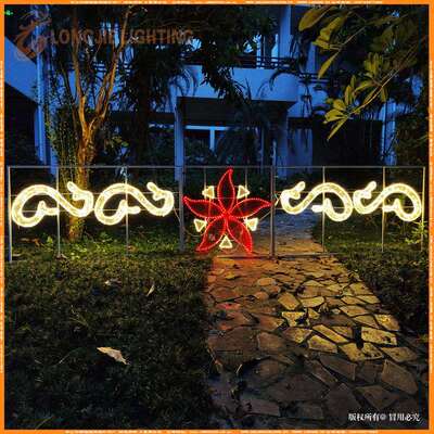 长5米 宽120CM 花型LED跨街灯 LED路灯横街图案灯 led2D立体平面