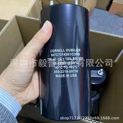 947C731K801CDMS 800V 730UF 薄膜支撑电容 CDE