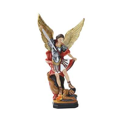 12.5in San Miguel Arcangel Statue St Michael Statue in