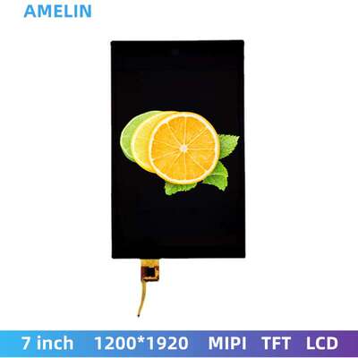 高清7寸TFT LCD液晶显示屏 1200x1920 MIPI电容触摸屏IPS树莓派屏
