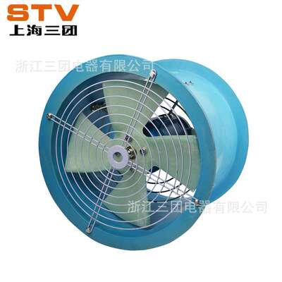 FT35-11-6.3#1.1-6KW/380V 玻璃钢防腐圆筒风机  轴流风机