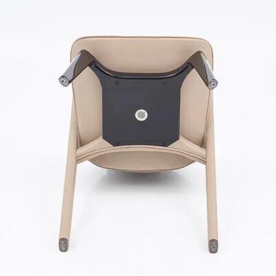 意式轻奢CC餐椅实木家用设计师现代简约高端创意餐厅北欧椅子