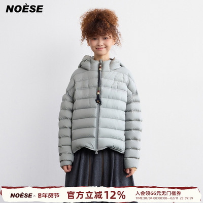 休闲连帽棉服经典宽松排骨羽绒服