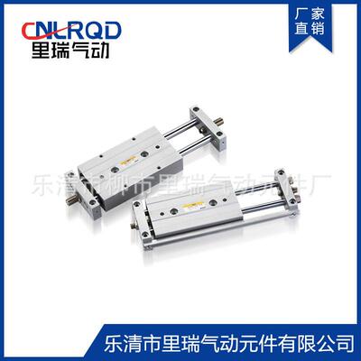 高精度气缸 双杠气缸 STMB16X75 执行气动元件双出可调气缸