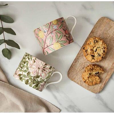 现货英国进口Spode Morris&Co系列陶瓷马克杯咖啡杯情侣对杯礼盒