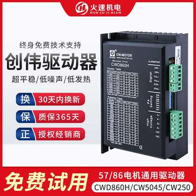 雕刻机驱动器 雕刻机步进电机驱动器 创伟驱动器CWD860H/CW5045