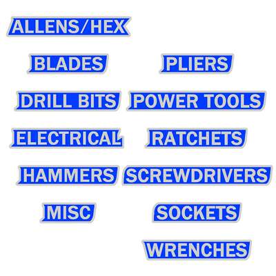 外贸独特实用流行款Magnetic Toolbox  Labels便携磁性工具箱标签