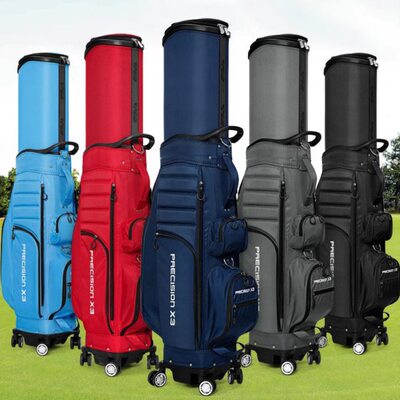 四轮便携伸缩伸男女球杆送高尔夫球包旅行袋包防雨罩拉航空托运包