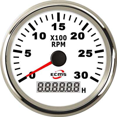 游艇船舶发动机 转速表 3000/4000/6000/7000/8000转RPM 85毫米