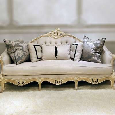 亚力山大lacasa古典系列家具实木雕花经典布艺沙发006