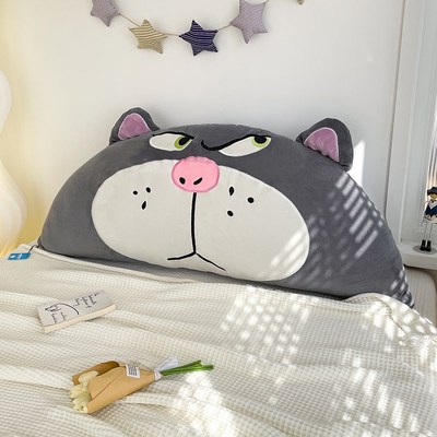网红可爱Lucifer路西法猫床B头靠垫床上靠枕榻榻米软包生日礼物女