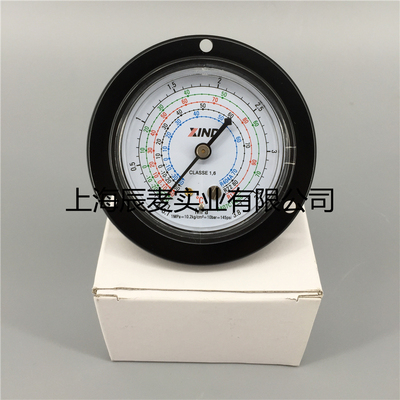 高低压压力无油表0-18KG 0-38kg无油表冷媒R134AR22R404A无油表