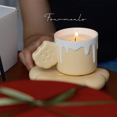 《日出是奶酪》k小青柑香薰蜡烛礼盒送女生闺蜜生日礼物新婚乔迁