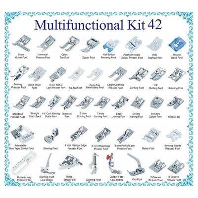 多功能家用缝纫机42种压脚套装Multifunctional Kit 42缝纫机配件