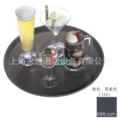 CAMBRO 1600CT-110 16＂圆形防滑托盘(黑缎色)