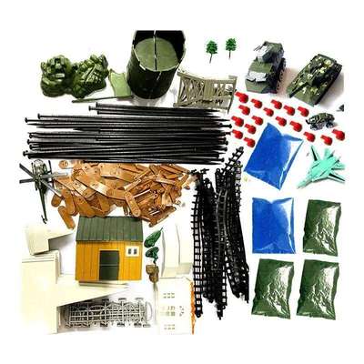 沙盘模型标签套装地形/物工具套装沙盘地物模拟器材草粉路条桥梁