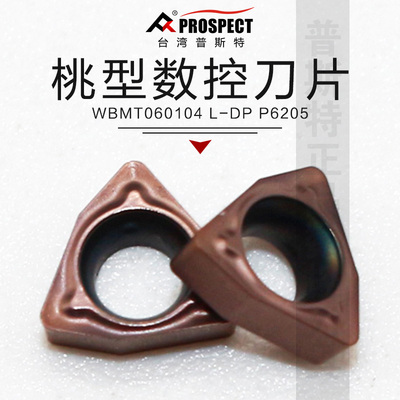 普斯特数控三角刀片WBMT060104 L-DP P6205加工不锈钢