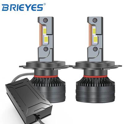 R8热销双铜管65W大灯H4 高品质V10汽车前大灯12000lm 工厂直供H4