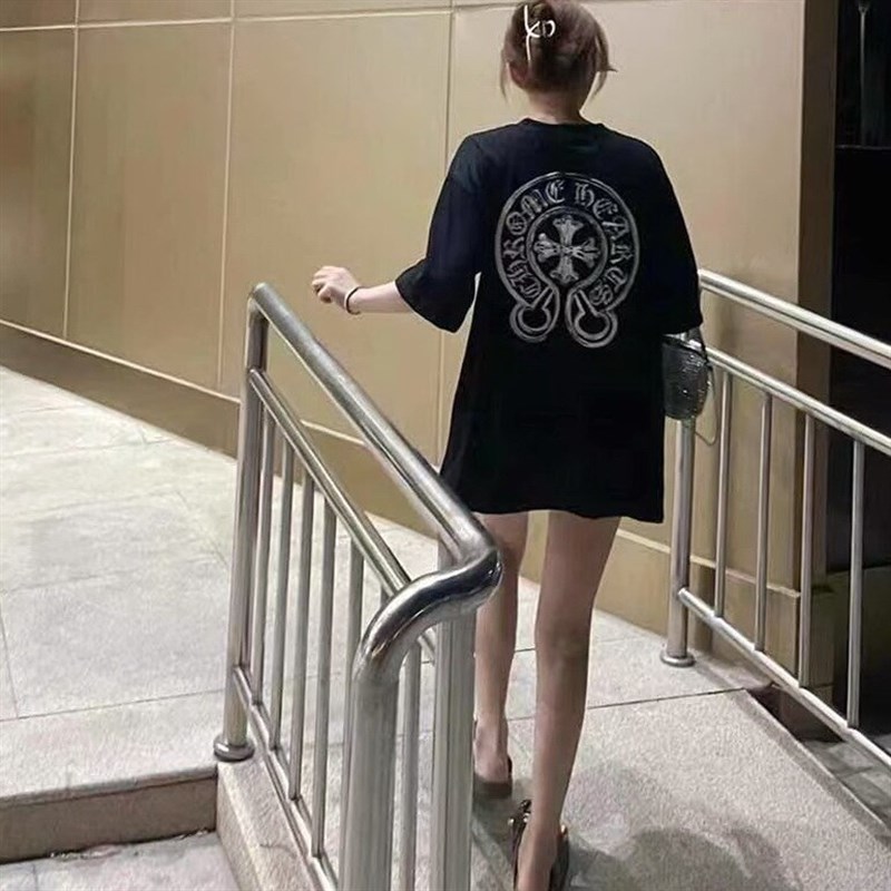 下装消失欧货大版中长款t恤女遮屁股大码200斤高个U子加长版宽松