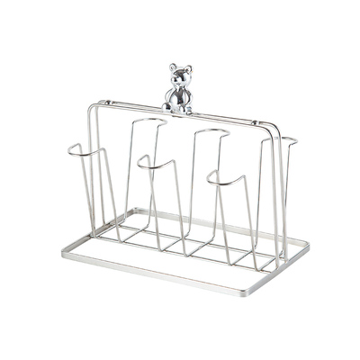 不锈钢大杯架倒扣客厅水杯收纳 8杯杯架玻璃杯杯架家用高杯子收纳