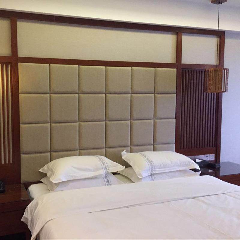 现代硬中式688连锁酒店卧室床家用家具宾馆软包靠居现代低箱板家