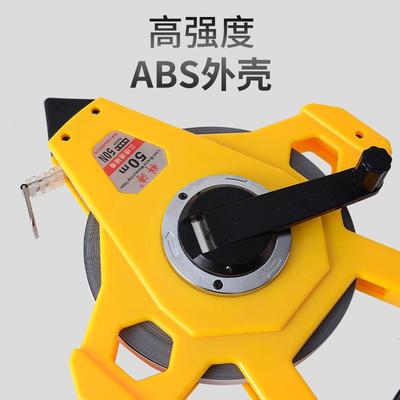 防水工地高精尼龙覆膜3钢尺工FEX尺程0米50米度100米可水洗耐用卷