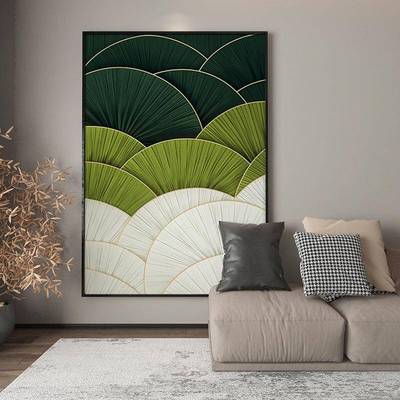 轻奢客酒厅挂玄关装画简约S-1405沙饰发背景墙店餐厅画卧室现代艺