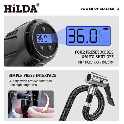 车载充气泵车用大功率多功能小汽携式车轮胎无airpump线电型动打