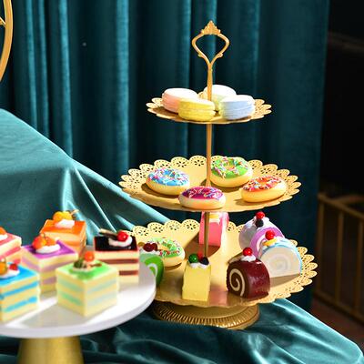欧甜式甜品台摆件TB-64157展示架庆点冷餐茶婚蛋糕架歇子摆台下午