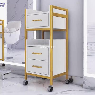 新款理发TIX具店柜发廊工美发店置物架车工具台子美发推车小柜子