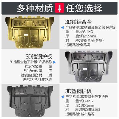 荣威i/i/RX5/RX5MAXWEN/iMAX68/i6MAX/RX机3/5RX8发动护板底盘护