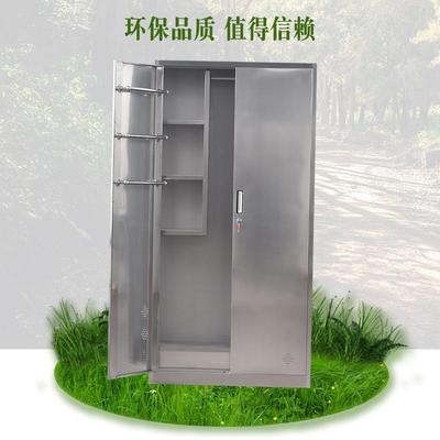 不锈钢清洁XM-QJG01柜扫柜把扫帚存放柜卫生把室工具收纳拖保教洁
