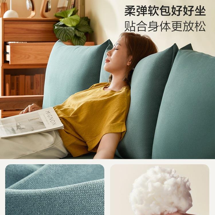 新中式实木沙发小户型艺客2厅026新款木质原木家具木业985实木沙