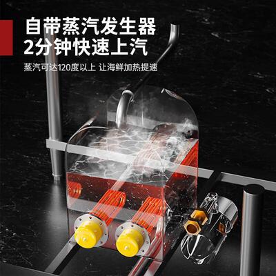 商用鲜蒸柜型全自海动三门海鲜柜酒店餐厅功炖89608汤大柜多能