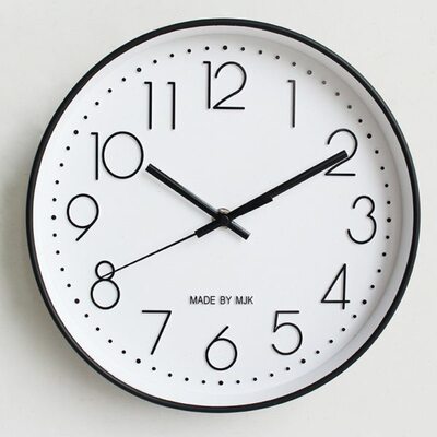 MJK简约现代钟表挂钟客厅2024新款家用时尚静音时钟挂墙轻奢创意