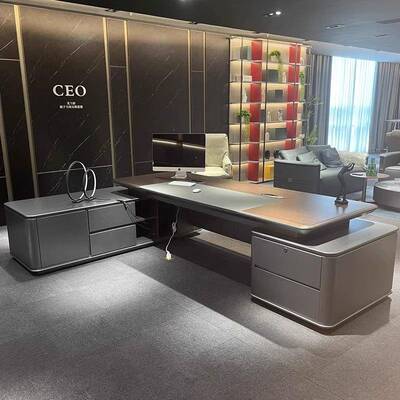 轻奢老板桌总OD-008裁高网端红现代桌董事长办公桌总经理公办室桌