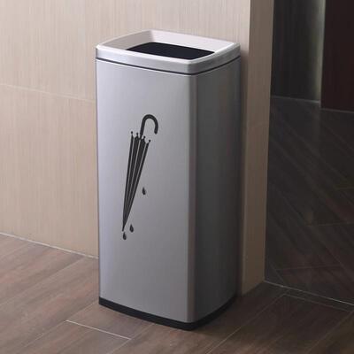 商用雨伞桶大号长方形锈钢不轻奢雨伞XH-32131收家纳雨筒酒大堂用