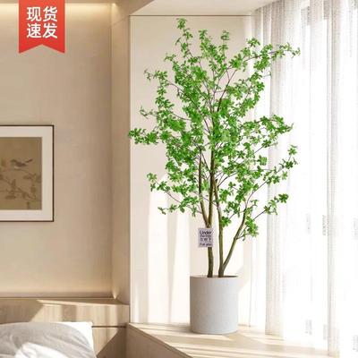 醉木mKTz7rPr仿绿生植客厅摆件落马地盆栽室内吊假花钟树