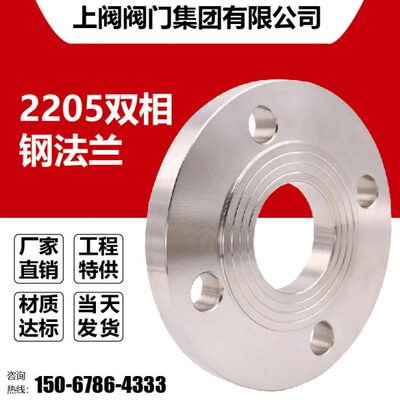 2205双相不锈钢HG/T20592PL16RF板式平焊接化工部标准法兰片DN100