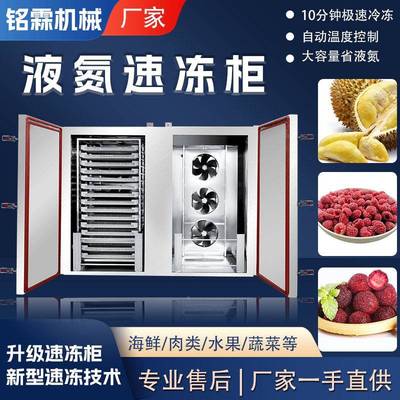 全食自动商用果蔬锁鲜立式液氮速冻机鲜风海肉类面液冷氮437速冻