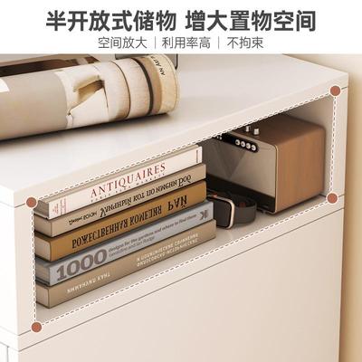 子CTG0138床柜简约现轮代小型带滚可移动卧室床边窄缝储头物柜床