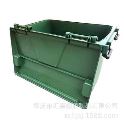 5163容00L升垃圾桶户外大号手推箱大量环桶市政带刹卫车塑分料类