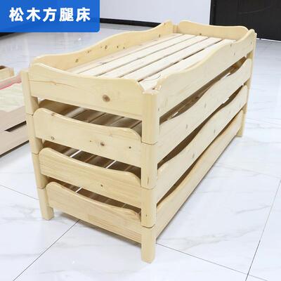 木床生厂家儿童午休木床托产管午睡实XWT-1300床幼儿园实木方腿松