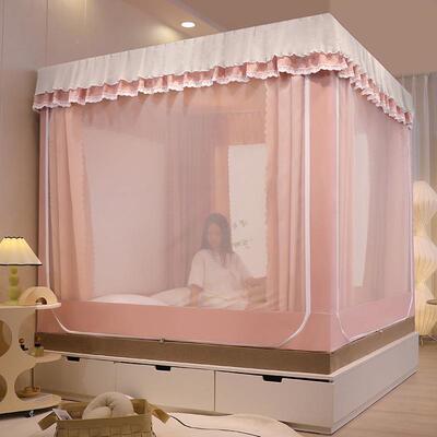 防尘式遮布蚊儿cp#40090帐床帘一体光家用卧室童防摔蒙古包婴儿防