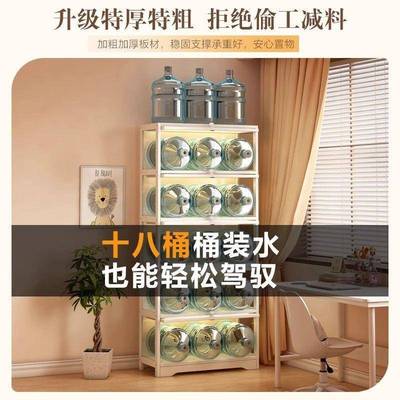 透明防收纳书柜书现代层玻璃尘置多物QAJ架家用落地展示柜亚克力