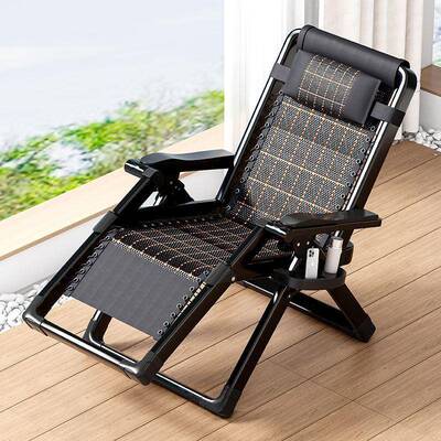 加固折躺叠椅家休闲老RVJ人阳午台靠背椅办公室可坐用可躺休睡椅