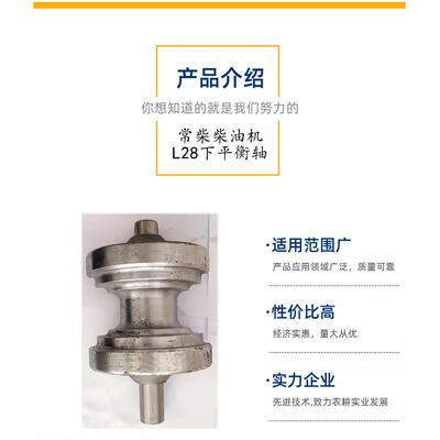 配常州机常柴单缸水冷柴油下平平衡轴l28常柴柴油LXK机衡铁件平衡