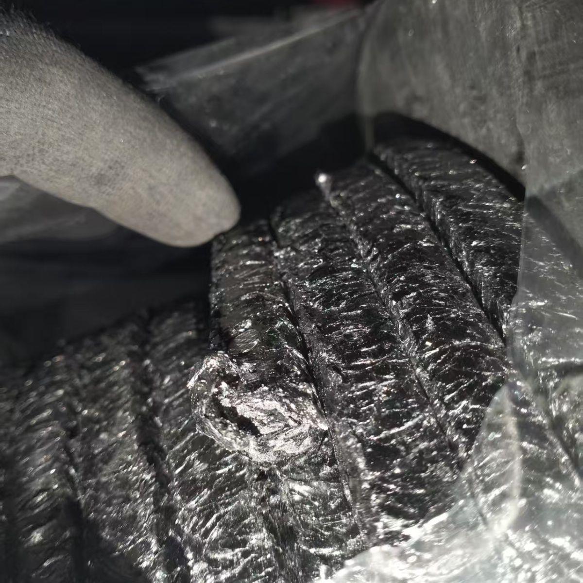 耐磨高压密封石墨盘根纯石墨烯盘根绳柔性密封填料A级纯石墨材质