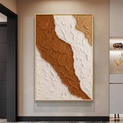 代约简客厅装饰画艺SFHY6280术抽象现肌理走廊画大壁尺寸落地画玄