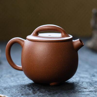 宜兴壶原矿降202207坡墩泥手工胖石瓢石壶家用功夫砂茶紫具家用茶
